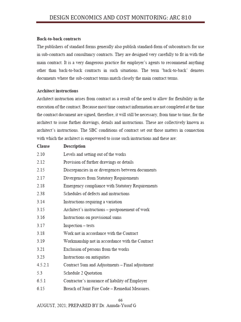 ARC 414 Architect Instructions | PDF
