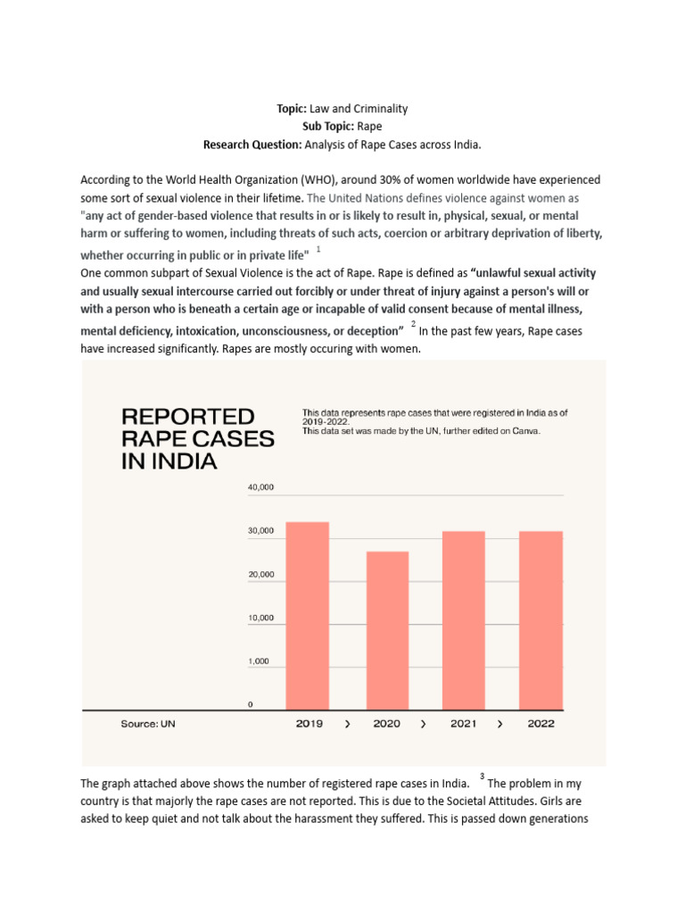 Individual Report Sample | PDF | Violence | Sex Crimes