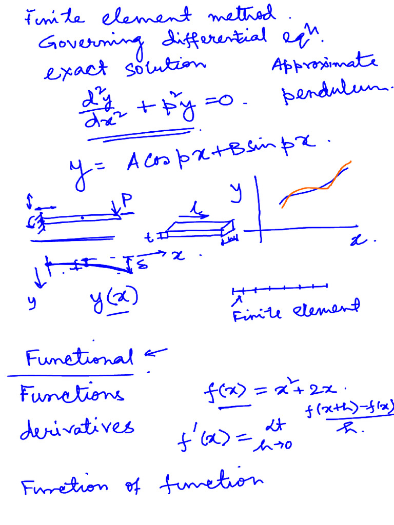 FEM Class 1 Notes | PDF