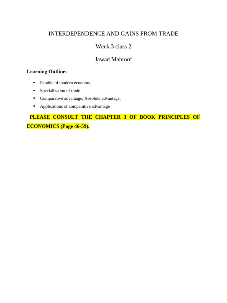 Microeconomics Lecture 3 Class 2 | PDF