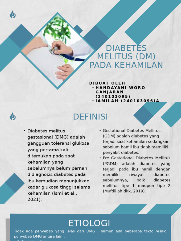 PPT DM Kehamilan (Woro, Jamilah) | PDF