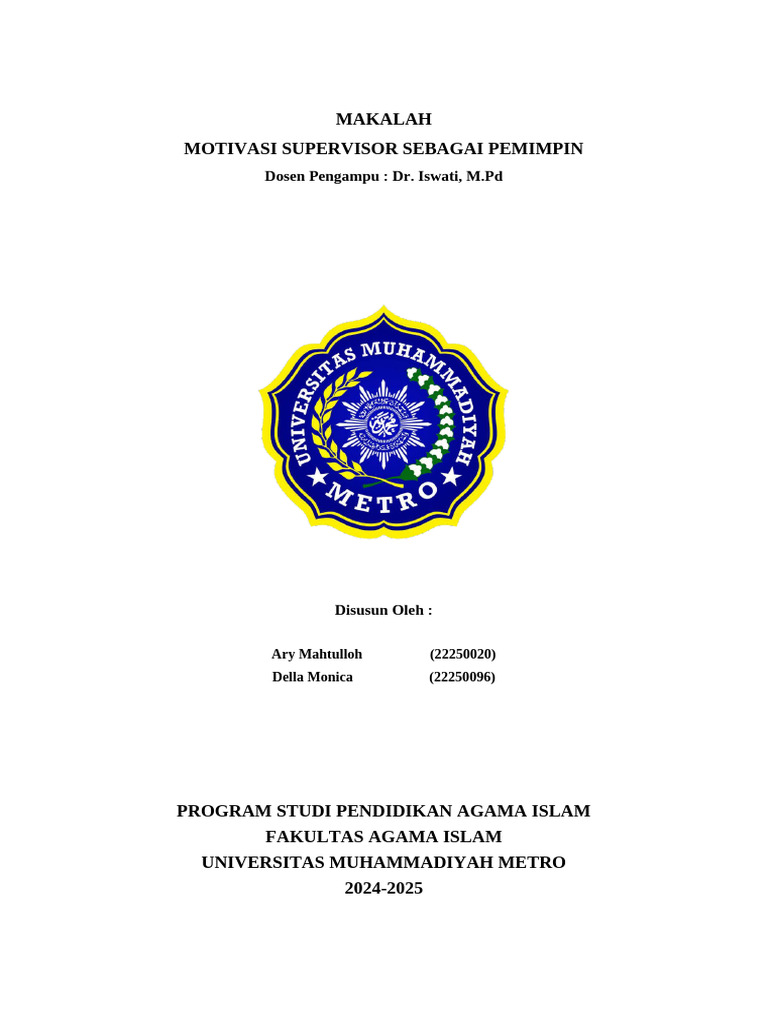 Supervisi Pendidikan k. 5 | PDF