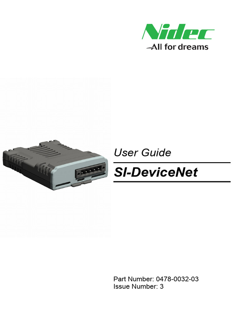 Si Devicenet User Guide en Iss3 0478 0032 03 | PDF | Electromagnetic Compatibility | Safety