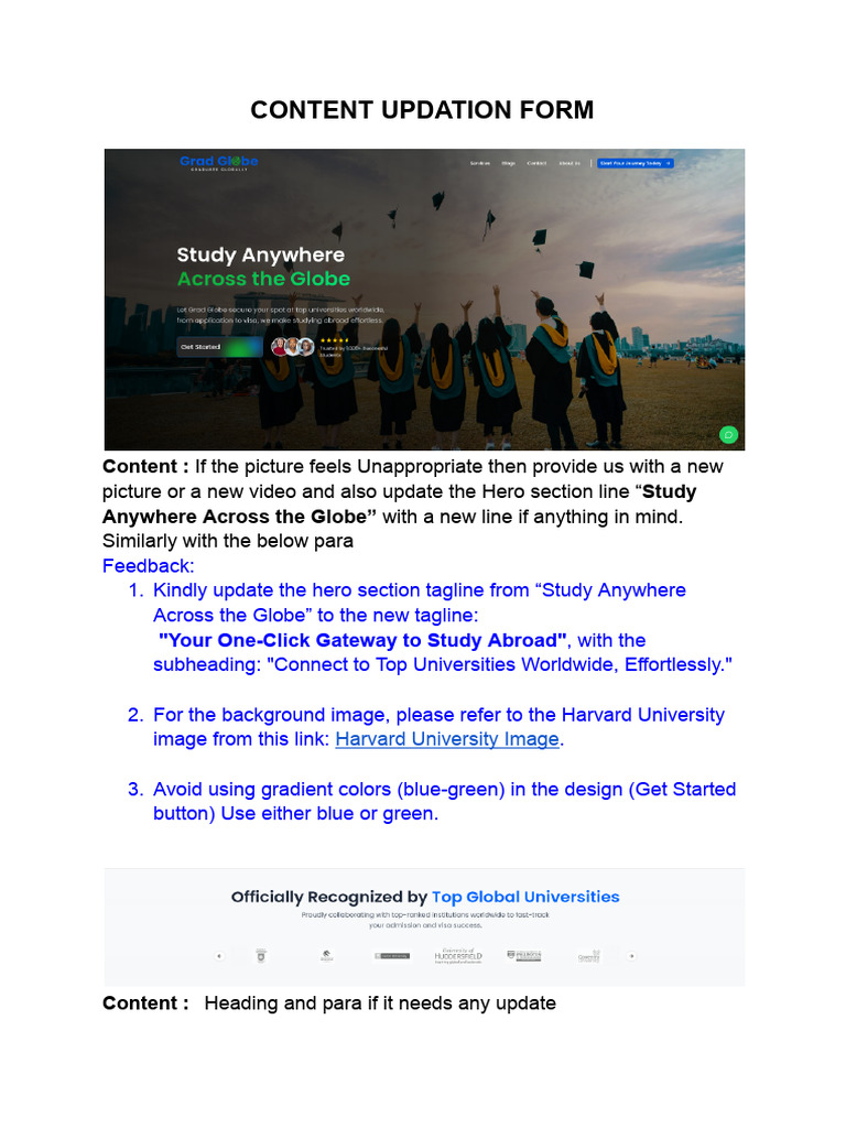 Grad Globe Content Update - Grad Globe Content Update | PDF | International Student