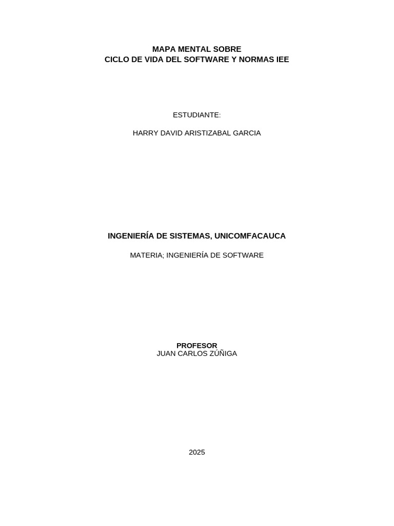 Harry David Aristizabal Garcia - Mapa Mental Clase 2 | PDF