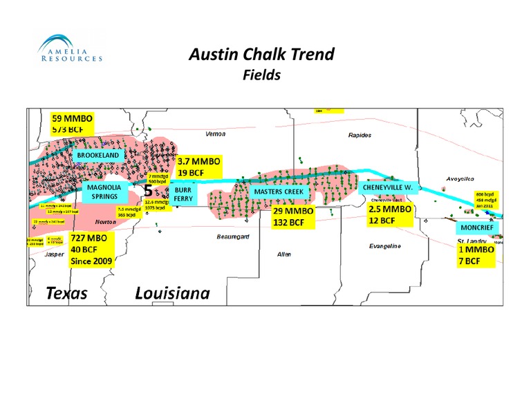 Austin Chalk Fields Map Feb 2011 | PDF