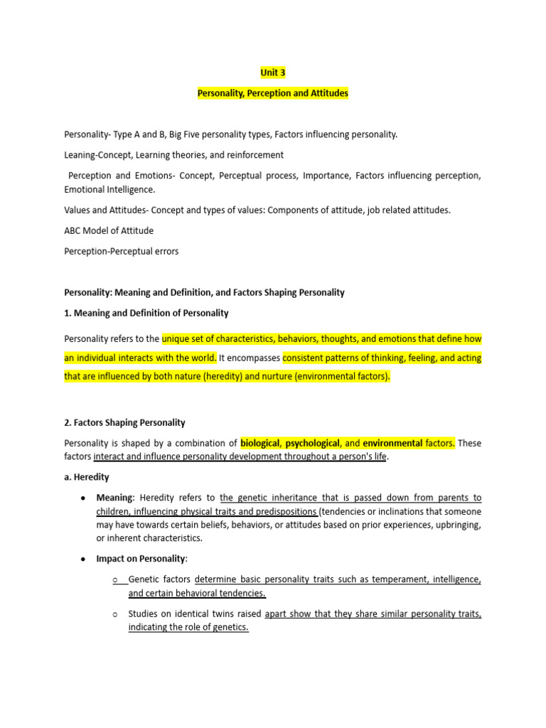 Understanding Personality Types | PDF | Classical Conditioning | Learning