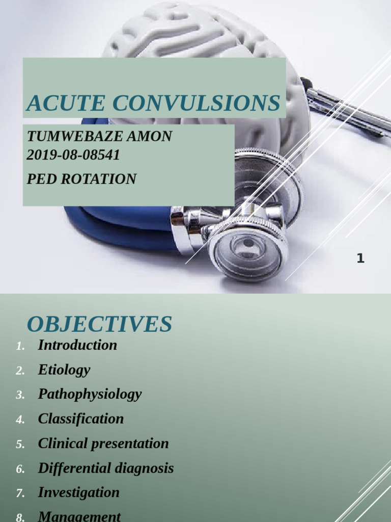 Acute Convulsion | PDF | Midazolam | Disorders Causing Seizures