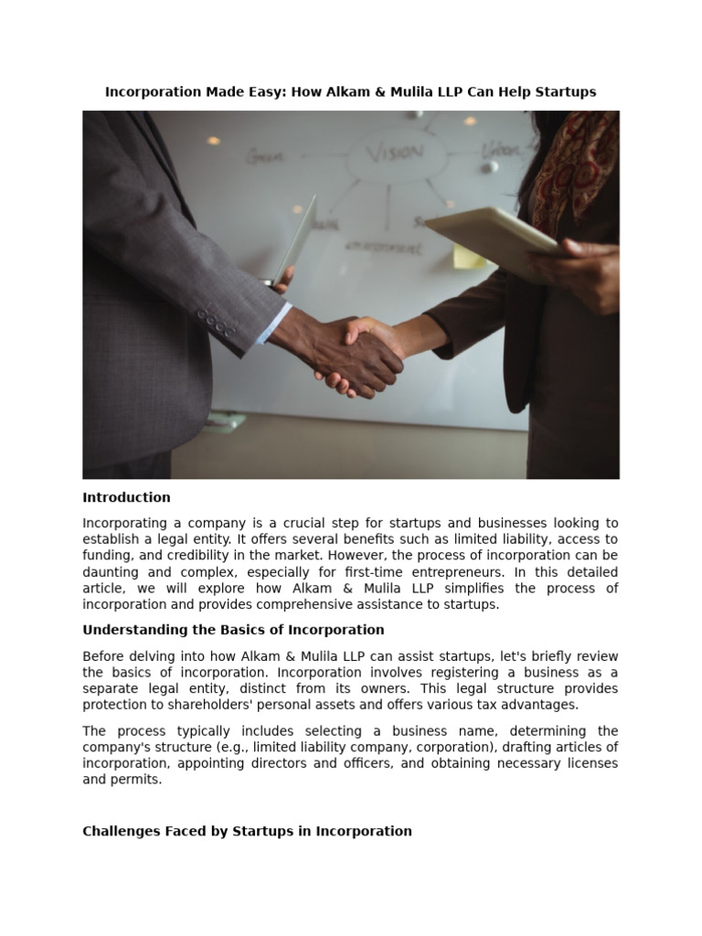 Incorporation Made Easy | PDF | Regulatory Compliance | Limited Liability Partnership