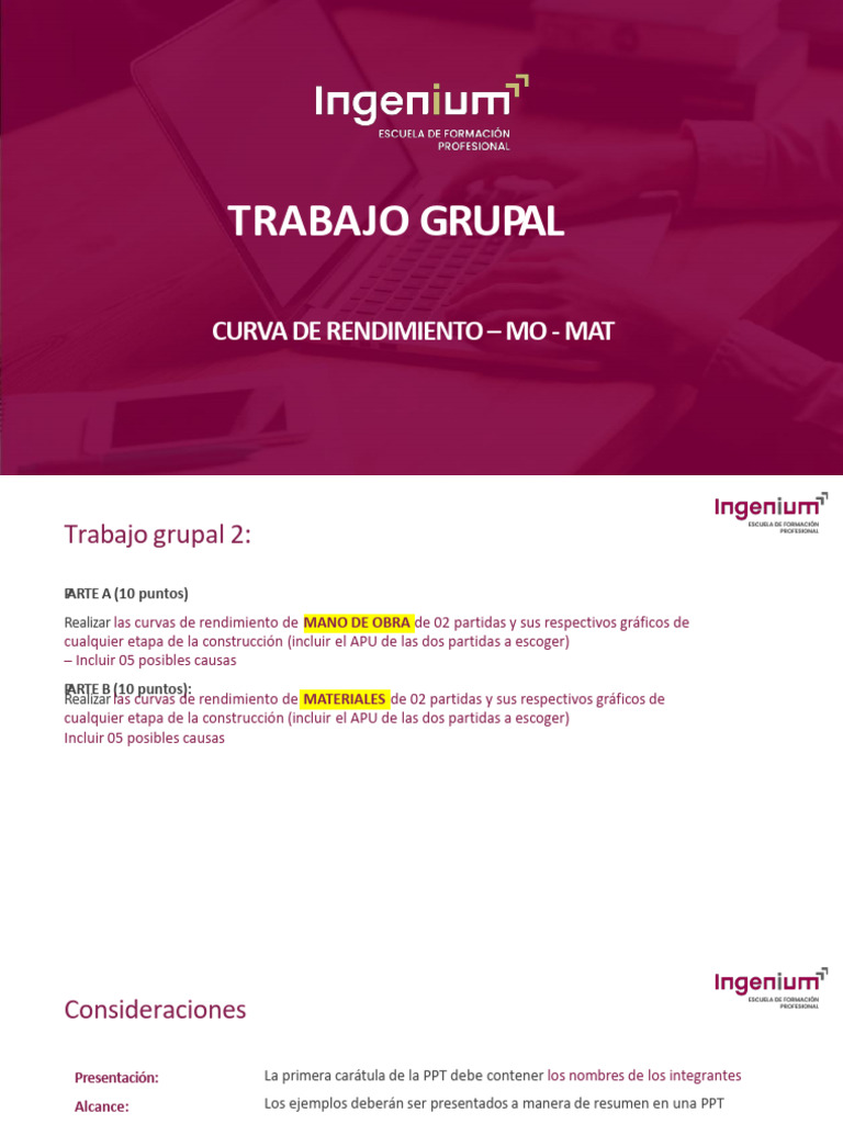 Trabajo Grupal - Curvas de Rendimiento | PDF