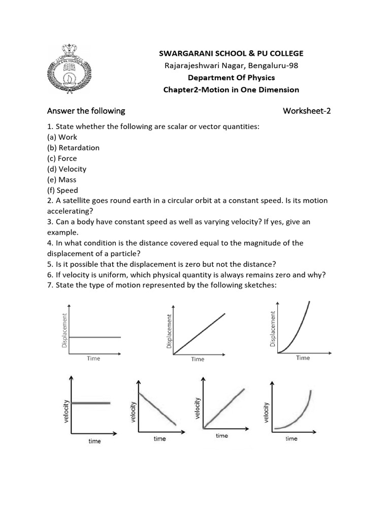 c9 Worksheet Ch2 | PDF
