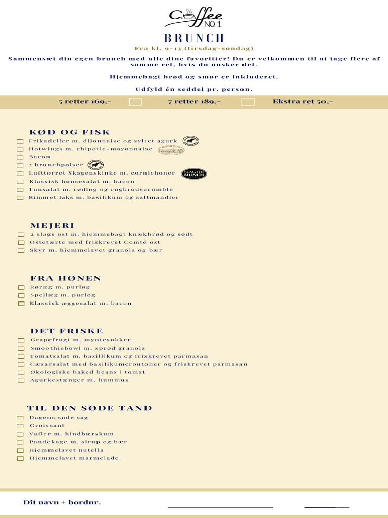 Coffee no. 1 - Ca. A5 (Brunch) | PDF