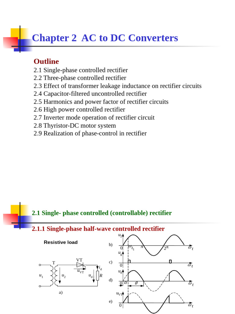 AC To DC Converters | PDF | Rectifier | Electrical Network