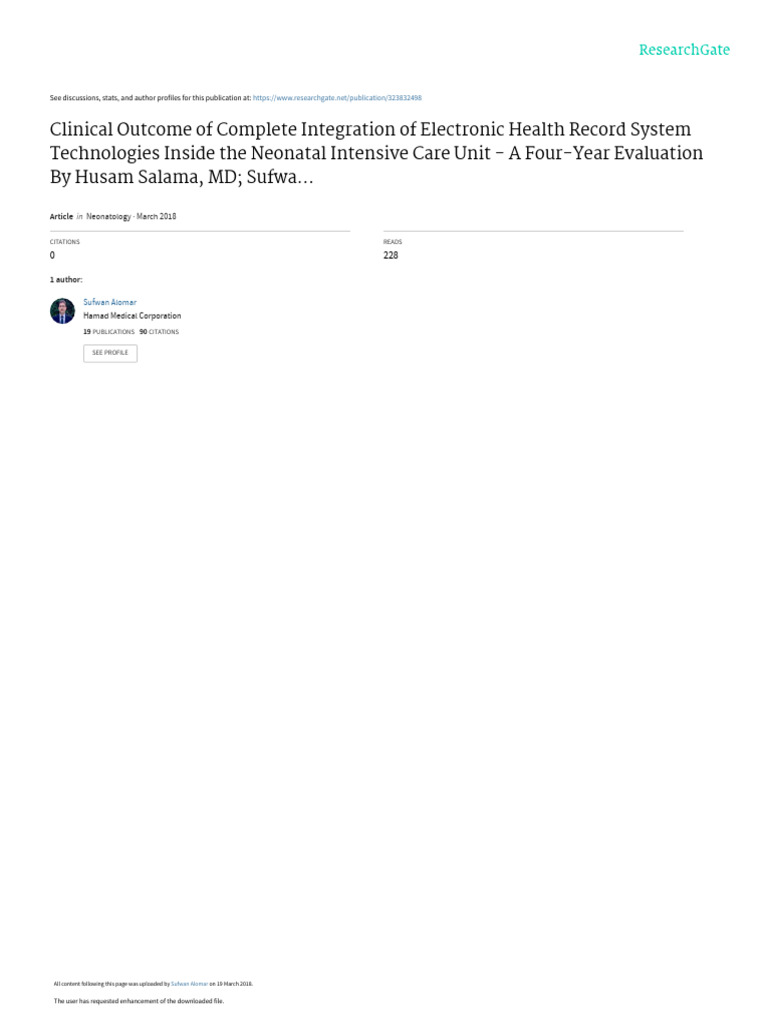 Neonatology Today | PDF | Neonatal Intensive Care Unit | Neonatology