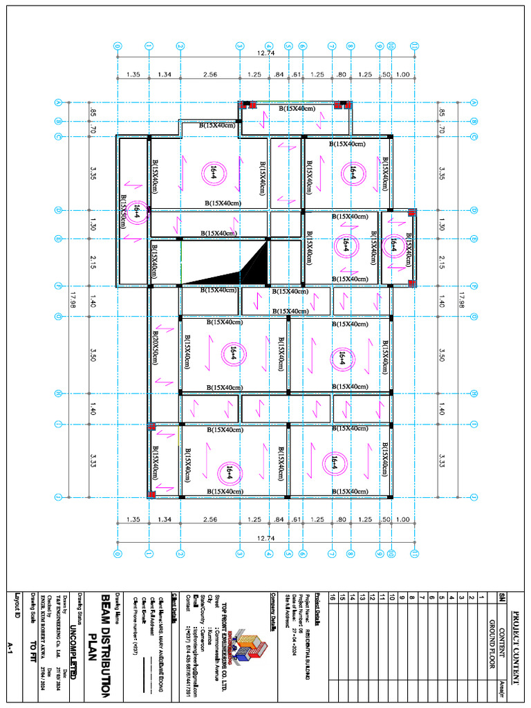 Beam Distribution Plan-2 | PDF