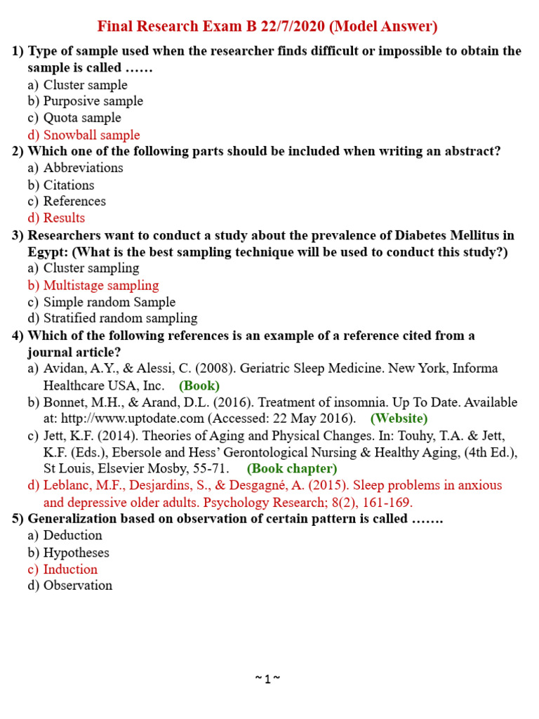 Watfosis (Research محلولة) | PDF | Sampling (Statistics) | Hypothesis