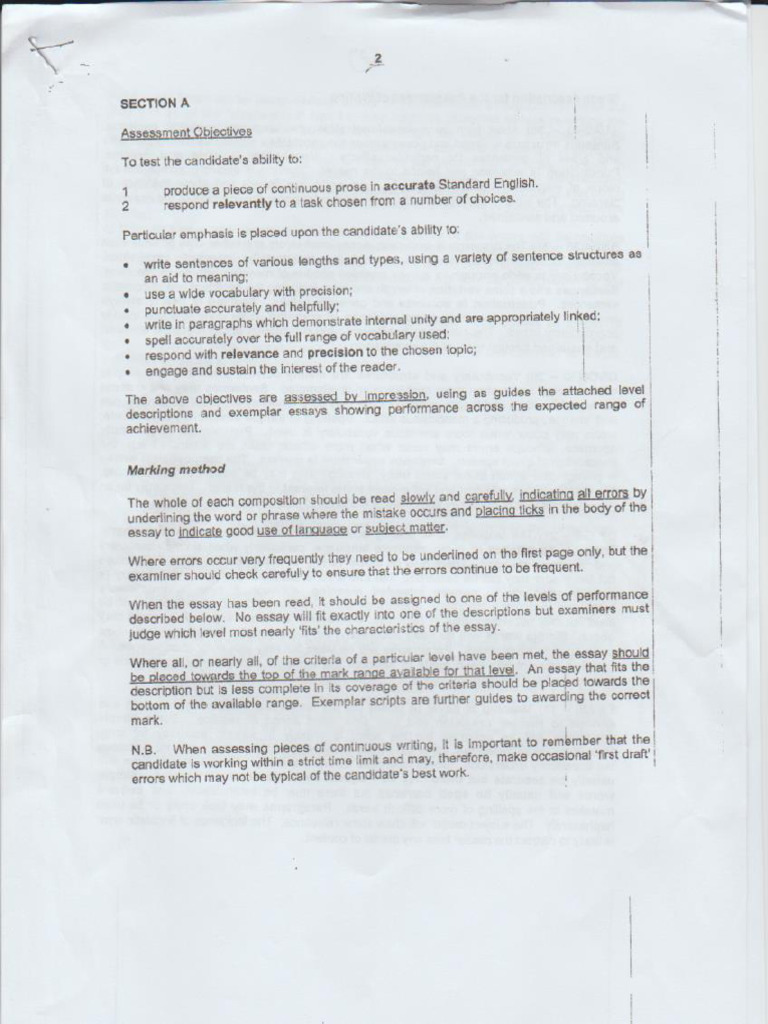 English Paper 1 | PDF