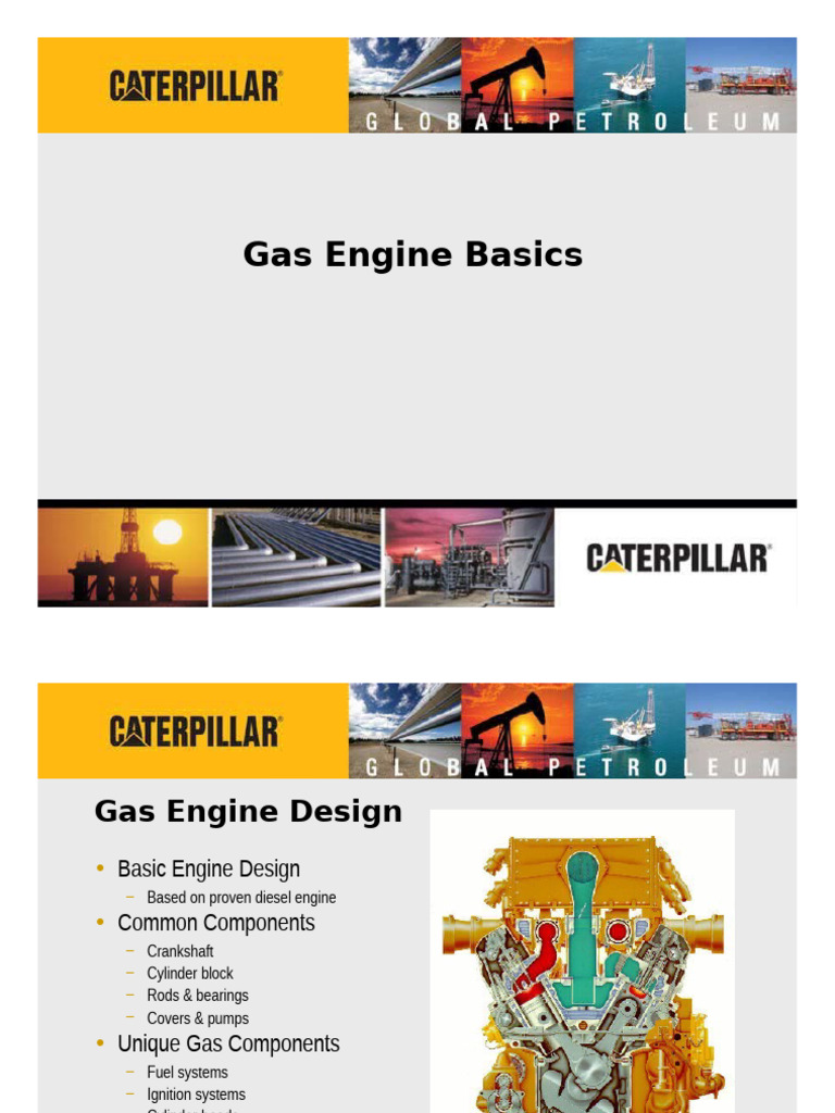01 - Gas Engine Basics | PDF | Internal Combustion Engine | Diesel Engine