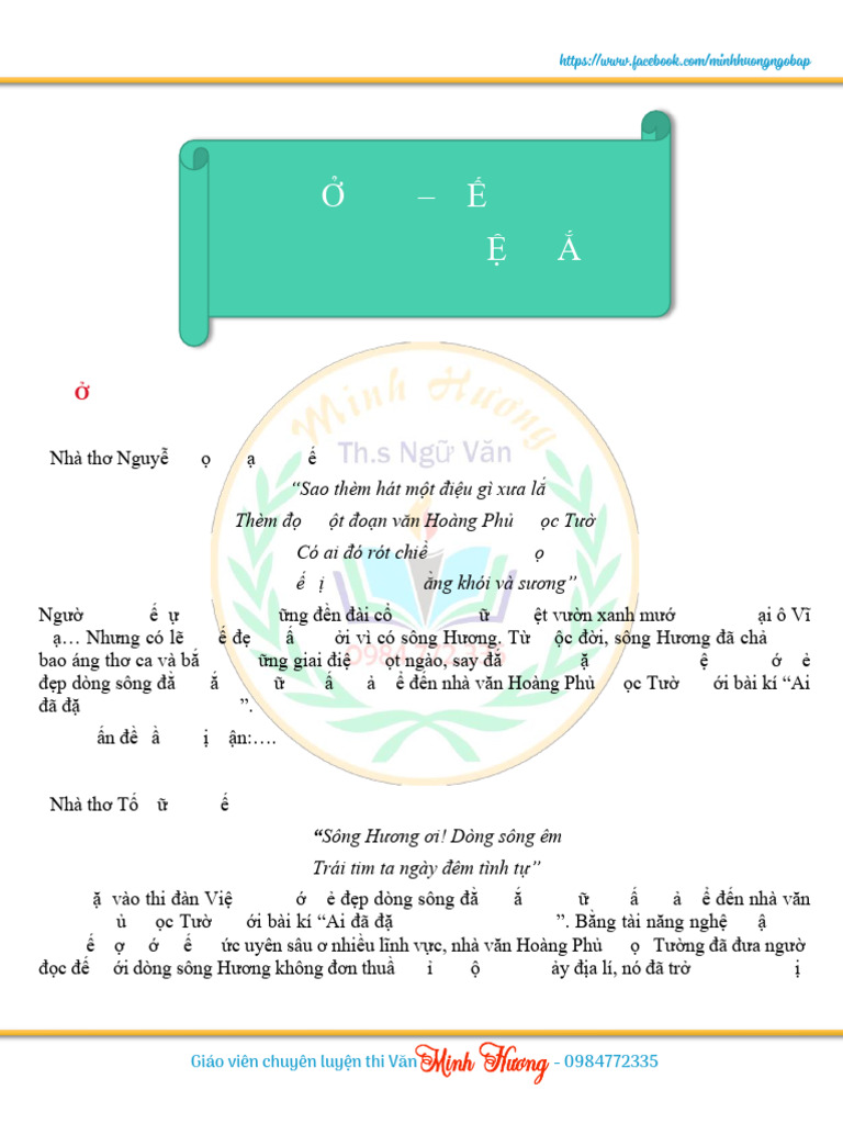 Ai Đã Đặt Tên Cho Dòng Sông | PDF