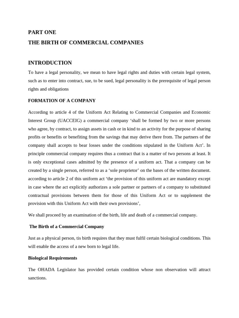 Law of Commercial Company 2 | PDF | Sole Proprietorship | Partnership