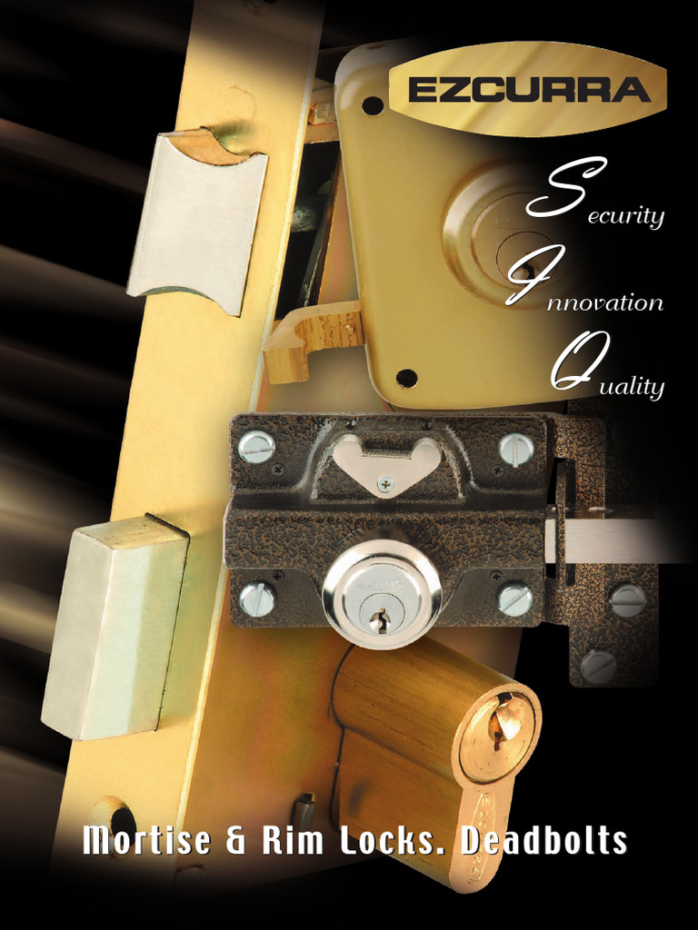 Mortise Rim Locks. Deadbolts | PDF | Security Technology | Physical ...