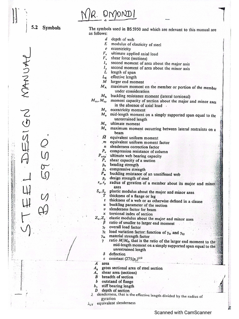 Bs 5950 (Steel Design) | PDF