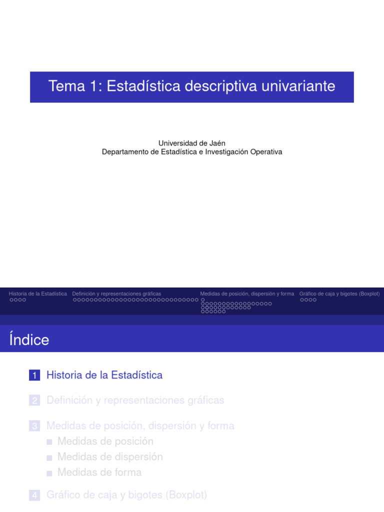 Tema 1 - Introducción A La Estadística-1 Ingenieria | PDF | Estadísticas descriptivas | Estadísticas