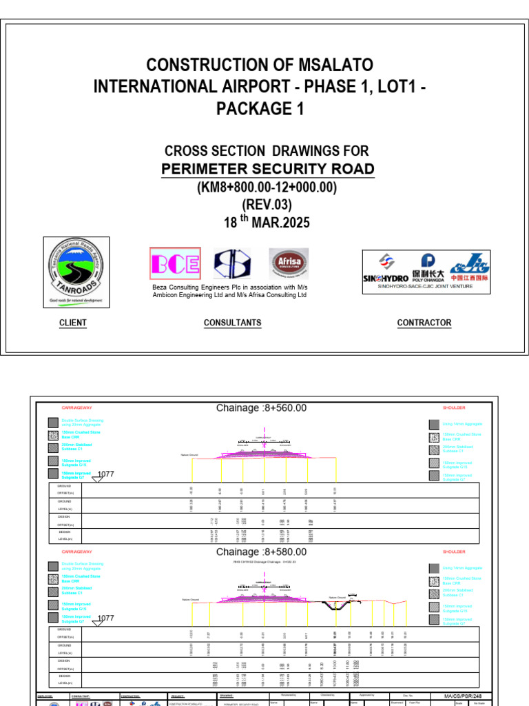 Cross-Section For Perimeter Security Road 8+580.00-12+000 2025.3.18 ...