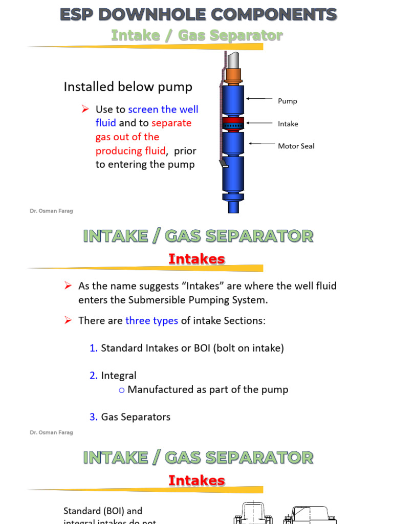 ESP With Intake Gas Separator - 12 Pages | PDF | Gases | Pump