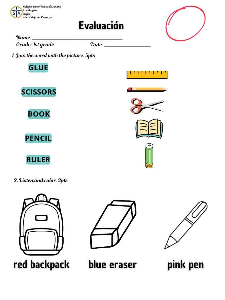 Evaluación Primero Básico Pdf