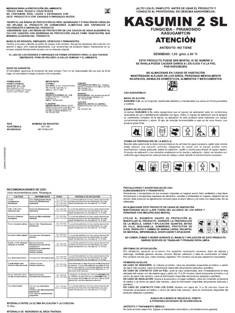 Kasumin 2 SL Panfleto | PDF