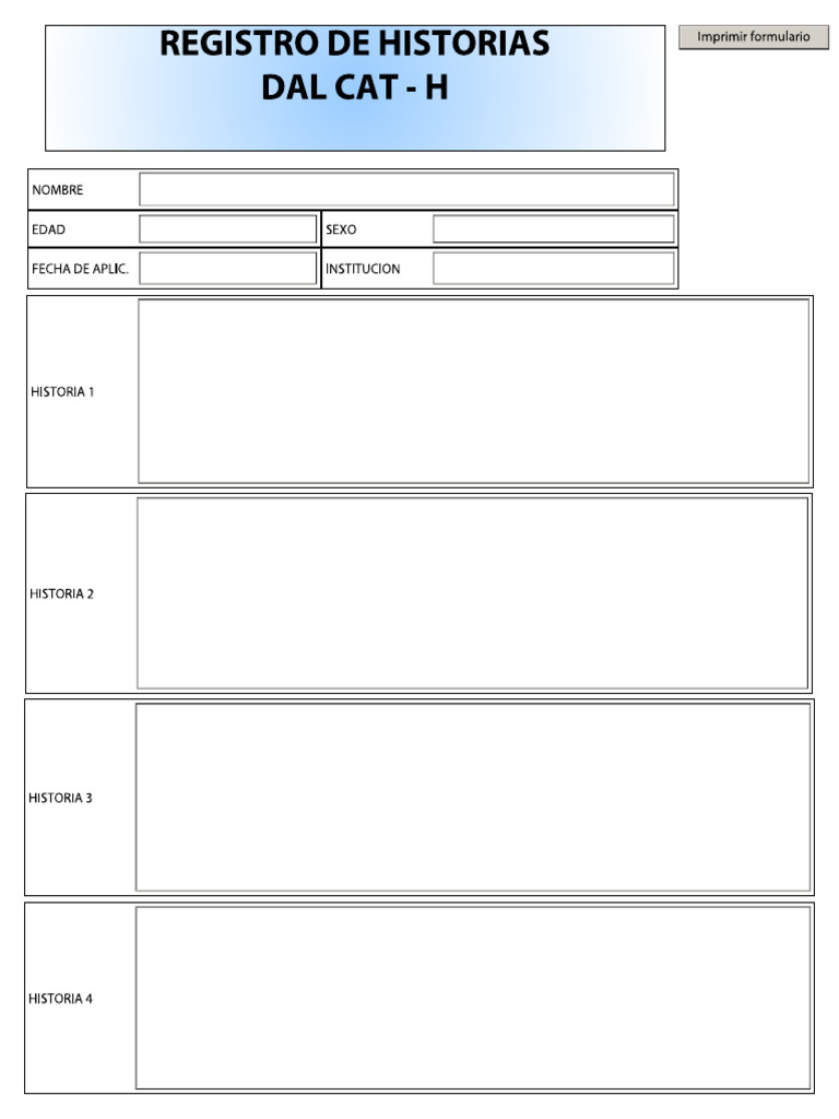 Registro CAT H | PDF