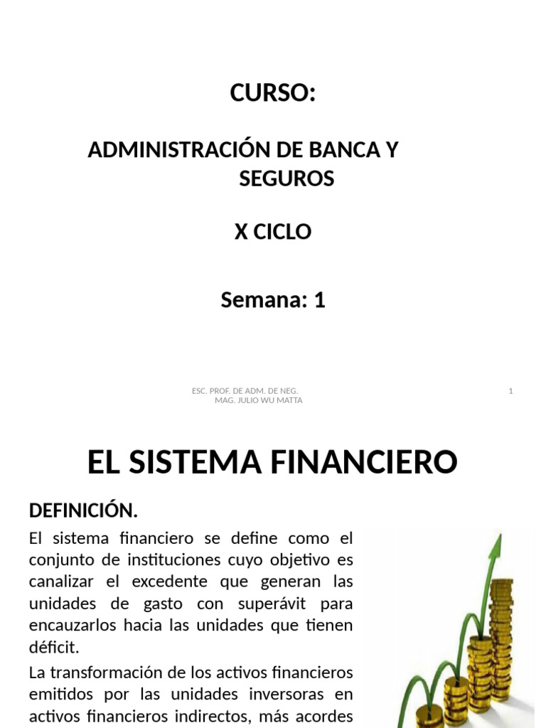 Introducción al Sistema Financiero y Económico | PDF | Sistema ...