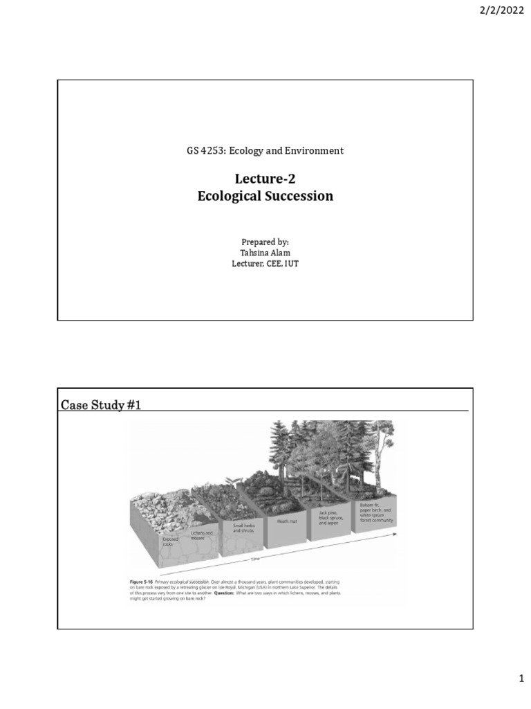 GS 4253 Lec2 Ecological Succession Jan2022 TA | PDF | Ecology ...