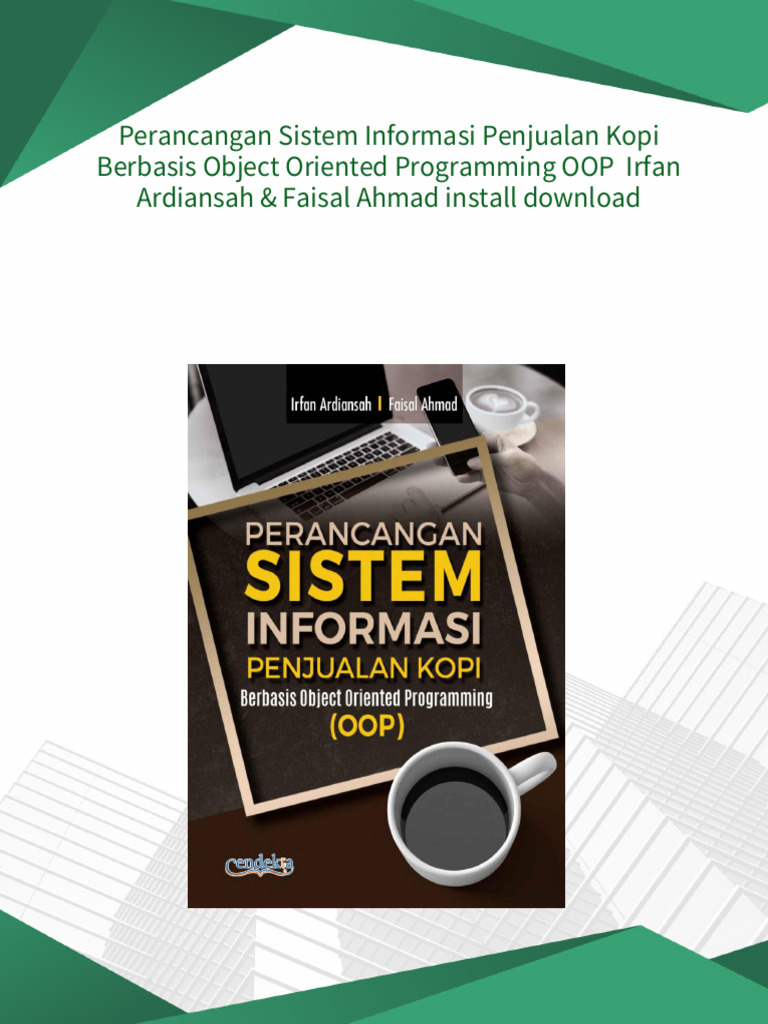 Perancangan Sistem Informasi Penjualan Kopi Berbasis Object Oriented Programming OOP Irfan ...
