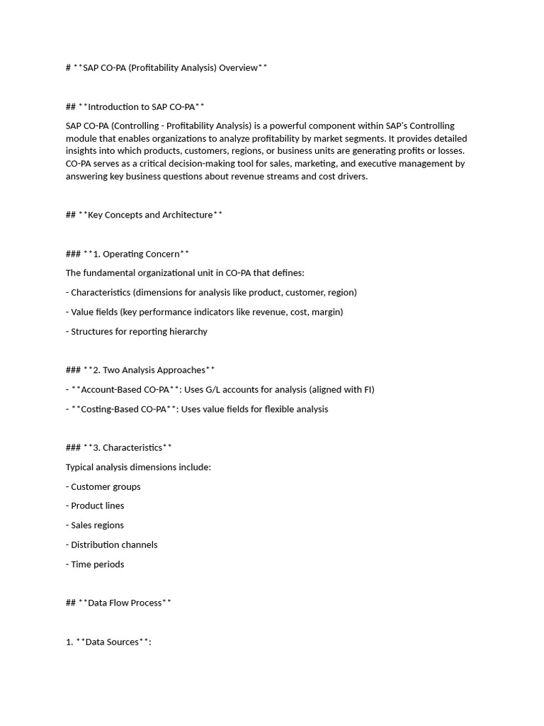 Sap Copa | PDF | Analytics | Performance Indicator