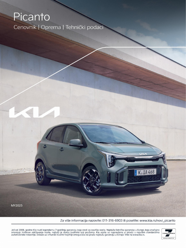 Kia SRB Picanto My25 06052025 | PDF