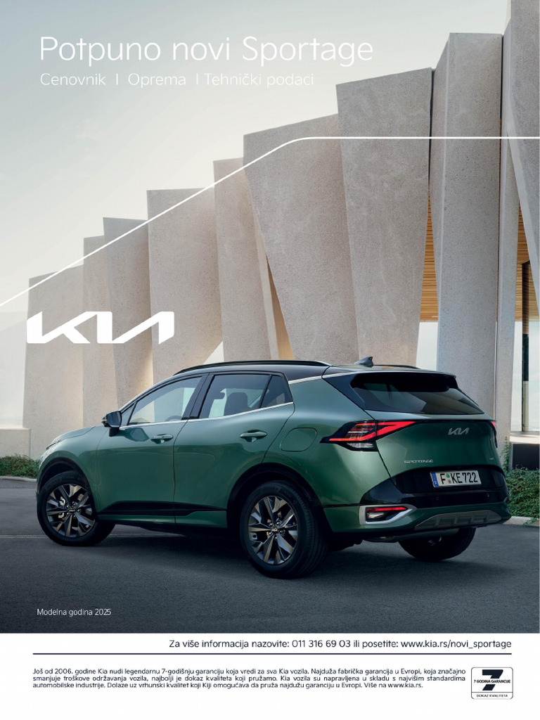 Kia - SRB - Sportage (Nq5) My25 06052025 | PDF