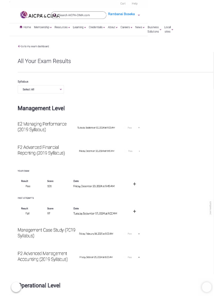 CIMA Exhibit Results | PDF