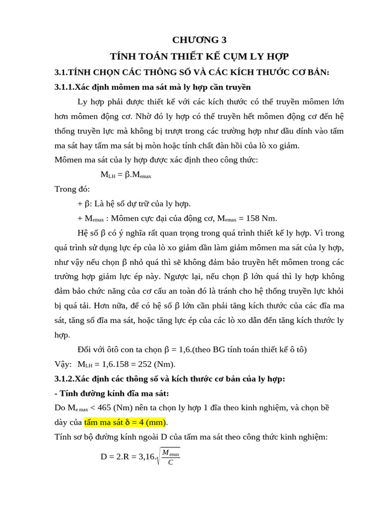 TÍnh Toán Ly H P | PDF