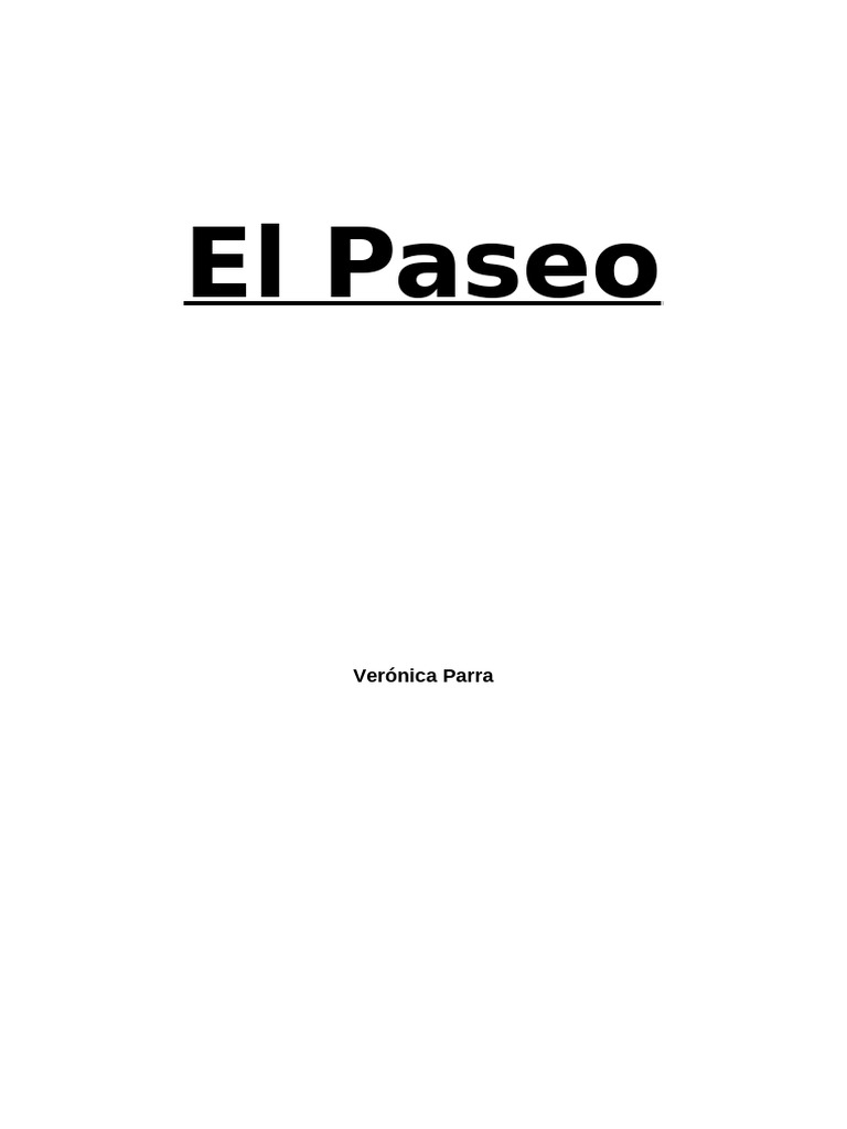 El Paseo | PDF | Nieve
