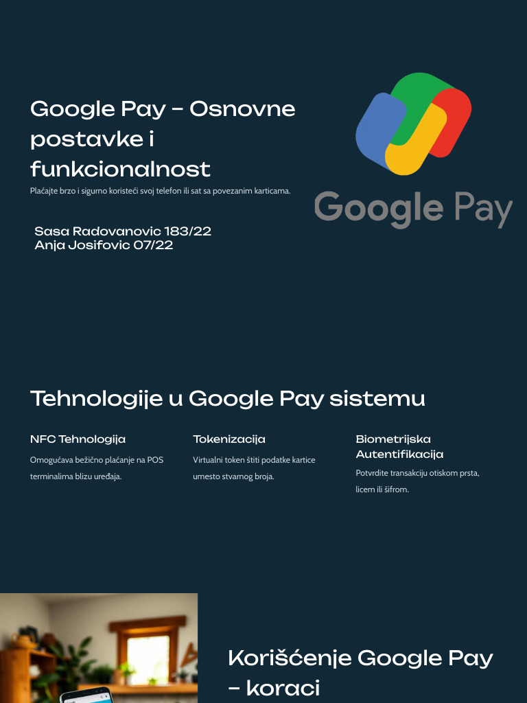 Google Pay - Osnovne Postavke I Funkcionalnost | PDF