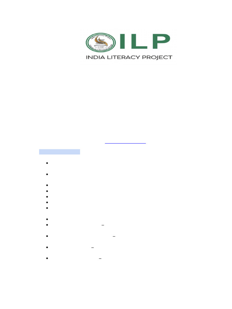 Ilp Ece Coordinator Icds | PDF | Early Childhood Education