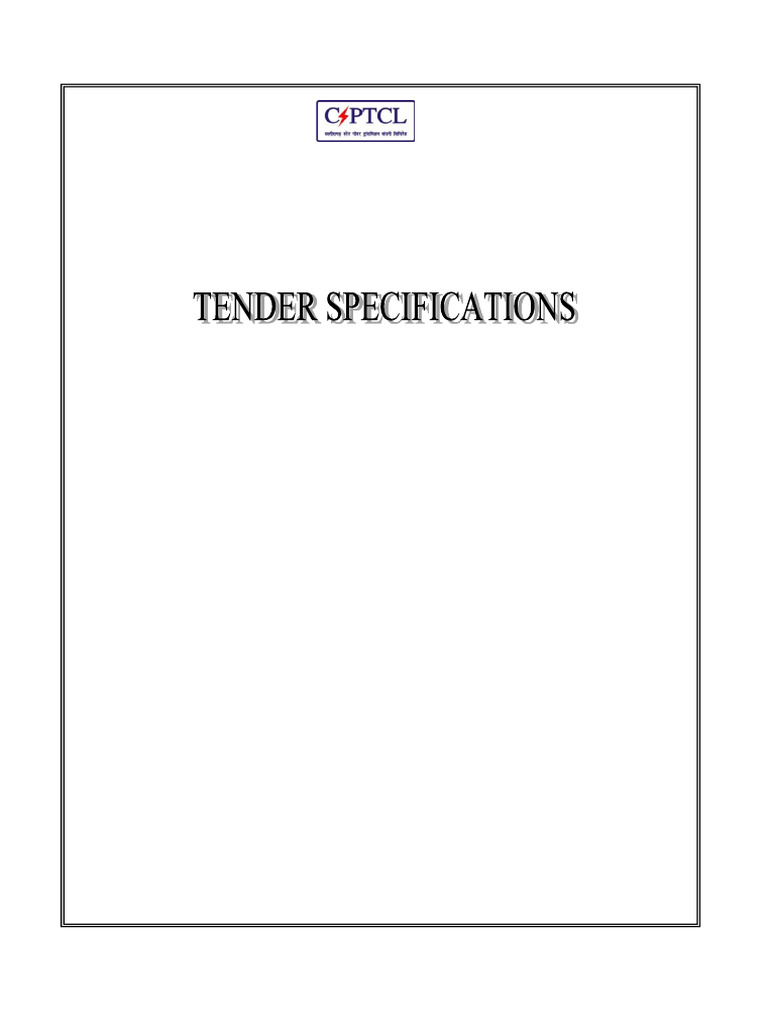 Tender Doc Td4279 | PDF | Specification (Technical Standard) | Electric Power Transmission