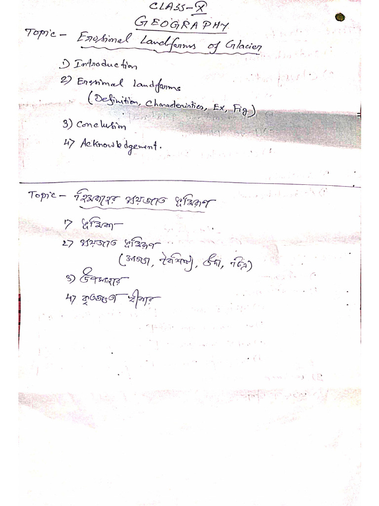 Class X 1st Term Geography Project Guidelines | PDF