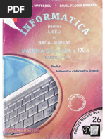 Mariana Milosescu - Manual Informatica Clasa IX | PDF