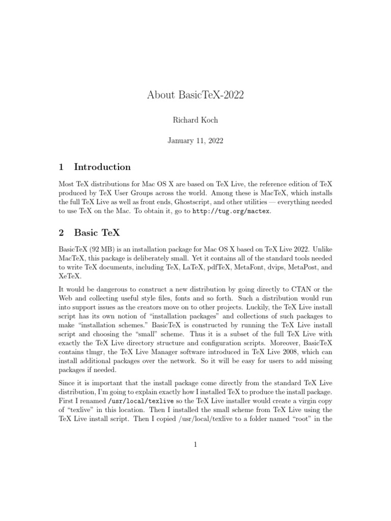 Basic Tex | PDF | Te X | System Software