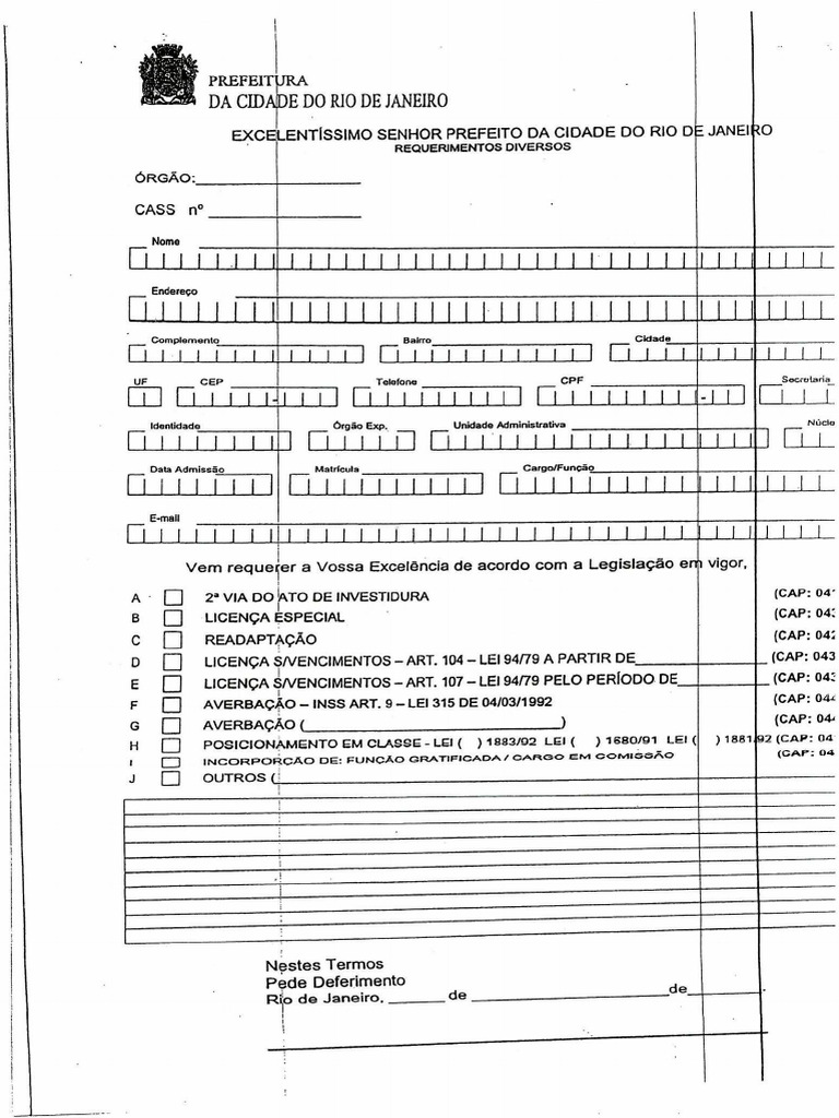 Requerimento Protocolo_0001 | PDF