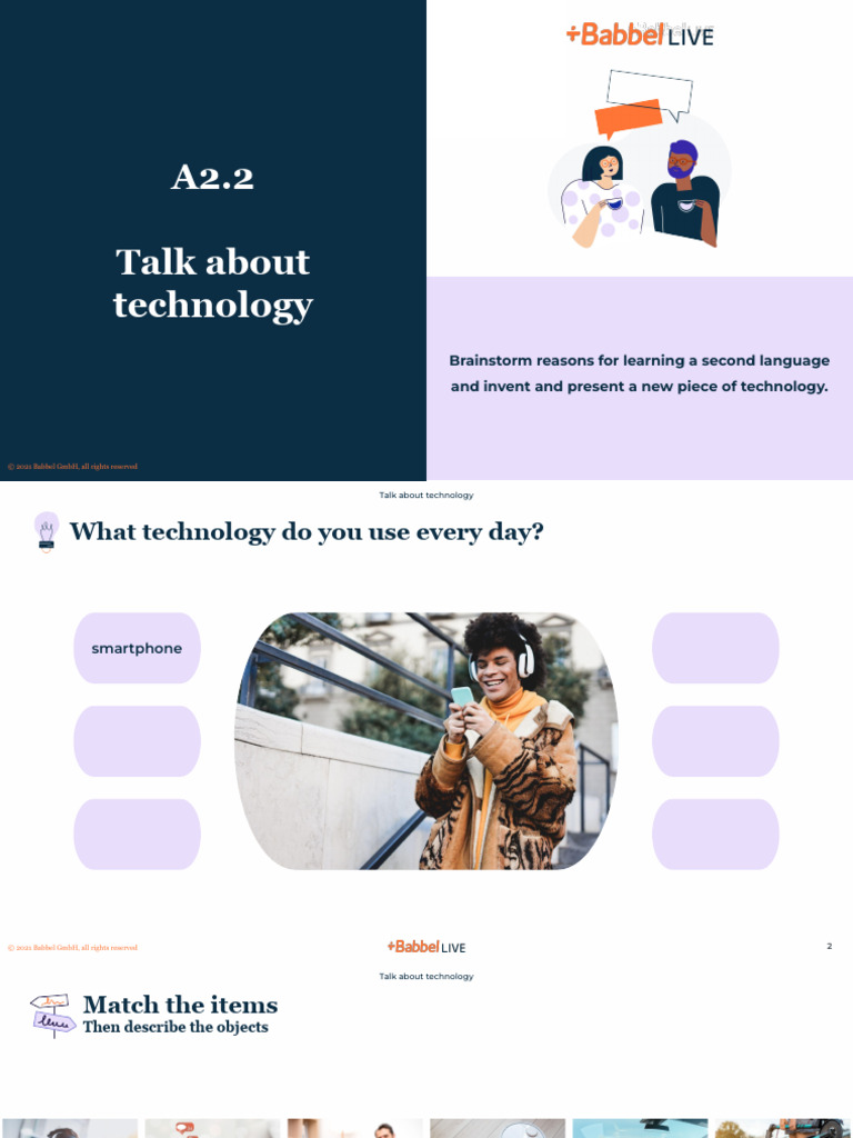 ENG - A2!2!19 Talk About Technology | PDF
