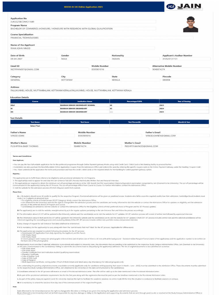2024 1649 UG ApplicationForm | PDF